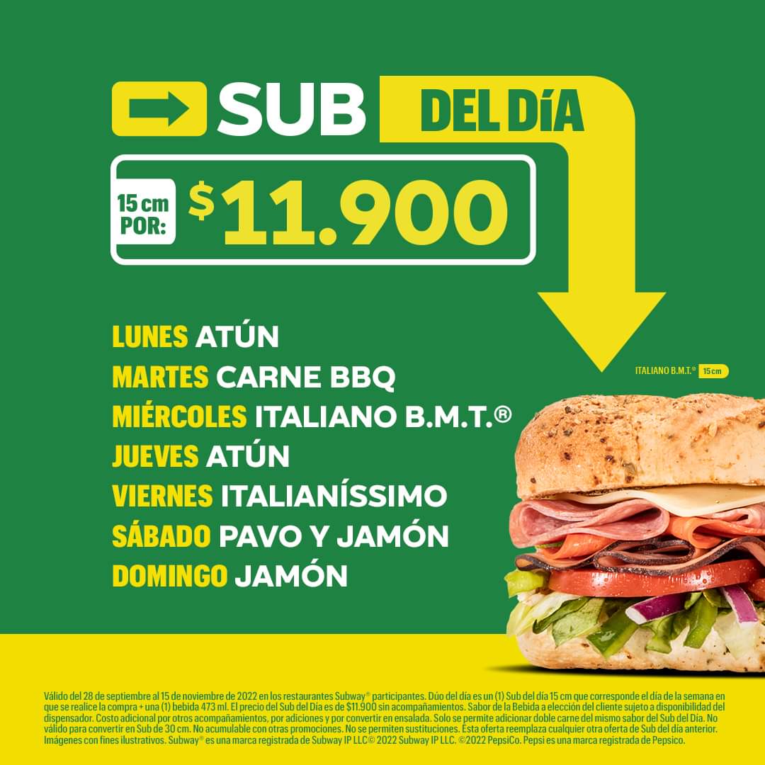 Subway - Caucasia (CORDOBA) - Restaurante Fast-Food - Publicações